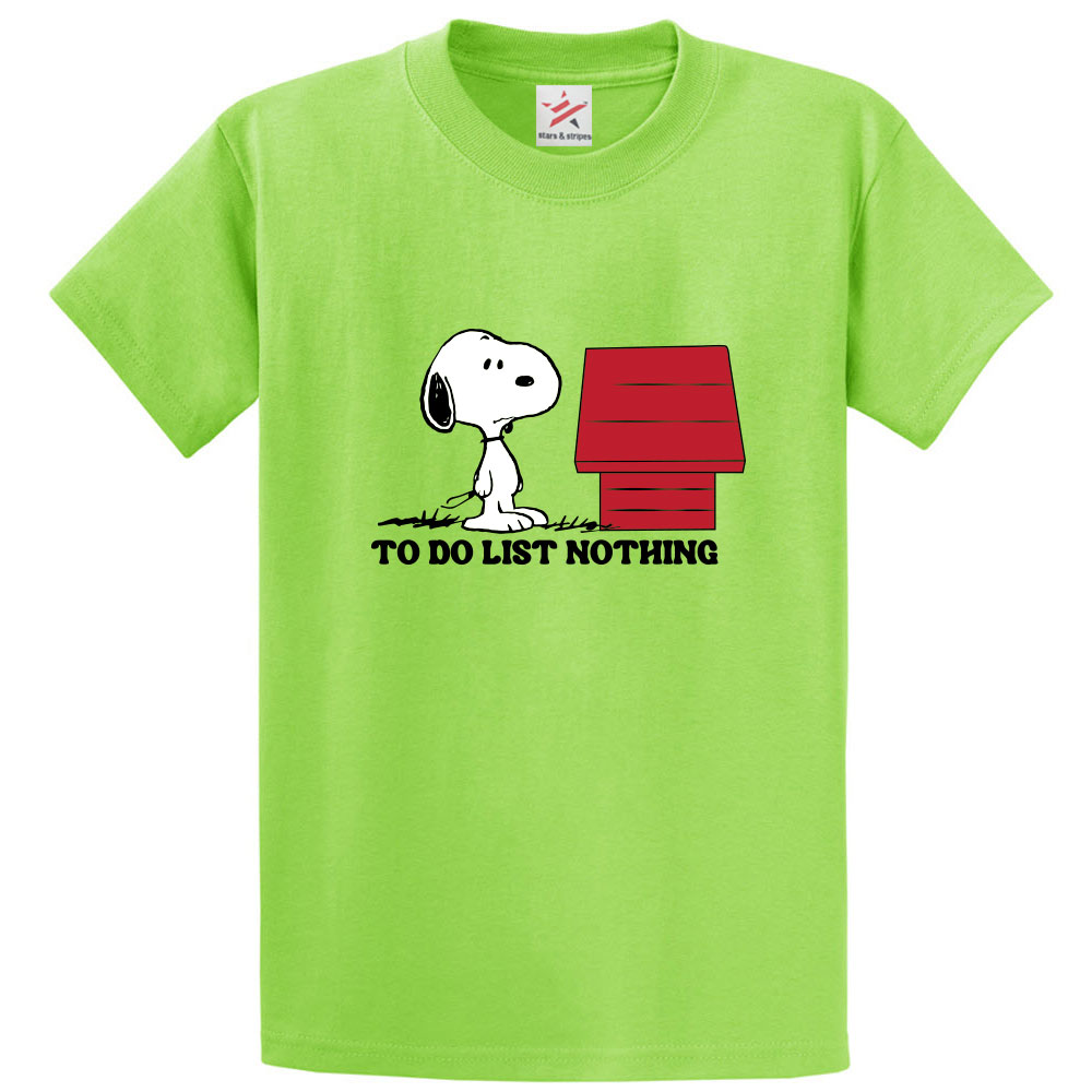 To Do List Nothing Snoopy Classic Unisex Kids and Adults T-Shirt