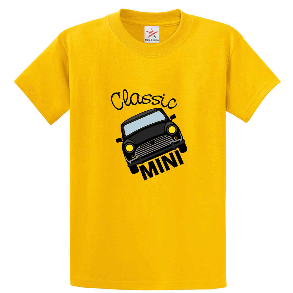 Classic Mini Unisex Kids and Adults T-Shirt For Car Lovers