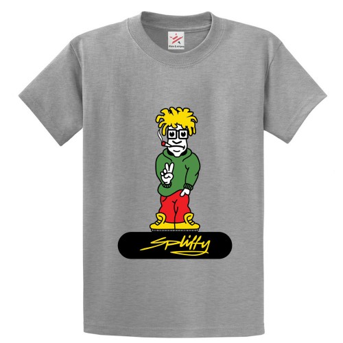 Spliffy Cartoon with Cigarette Classic Unisex Novelty Kids T-shirt for ...