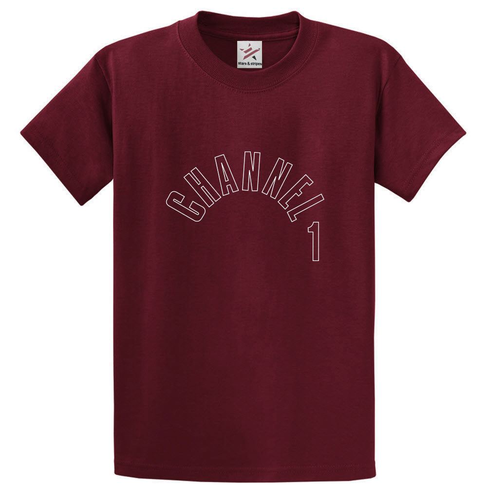 Channel 1 Classic Unisex Kids and Adults T-Shirt for TV Show Fans