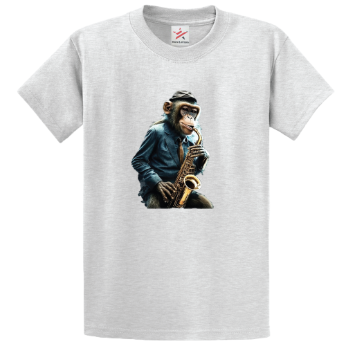 Cool Monkey Playing Saxophone With A Cigar